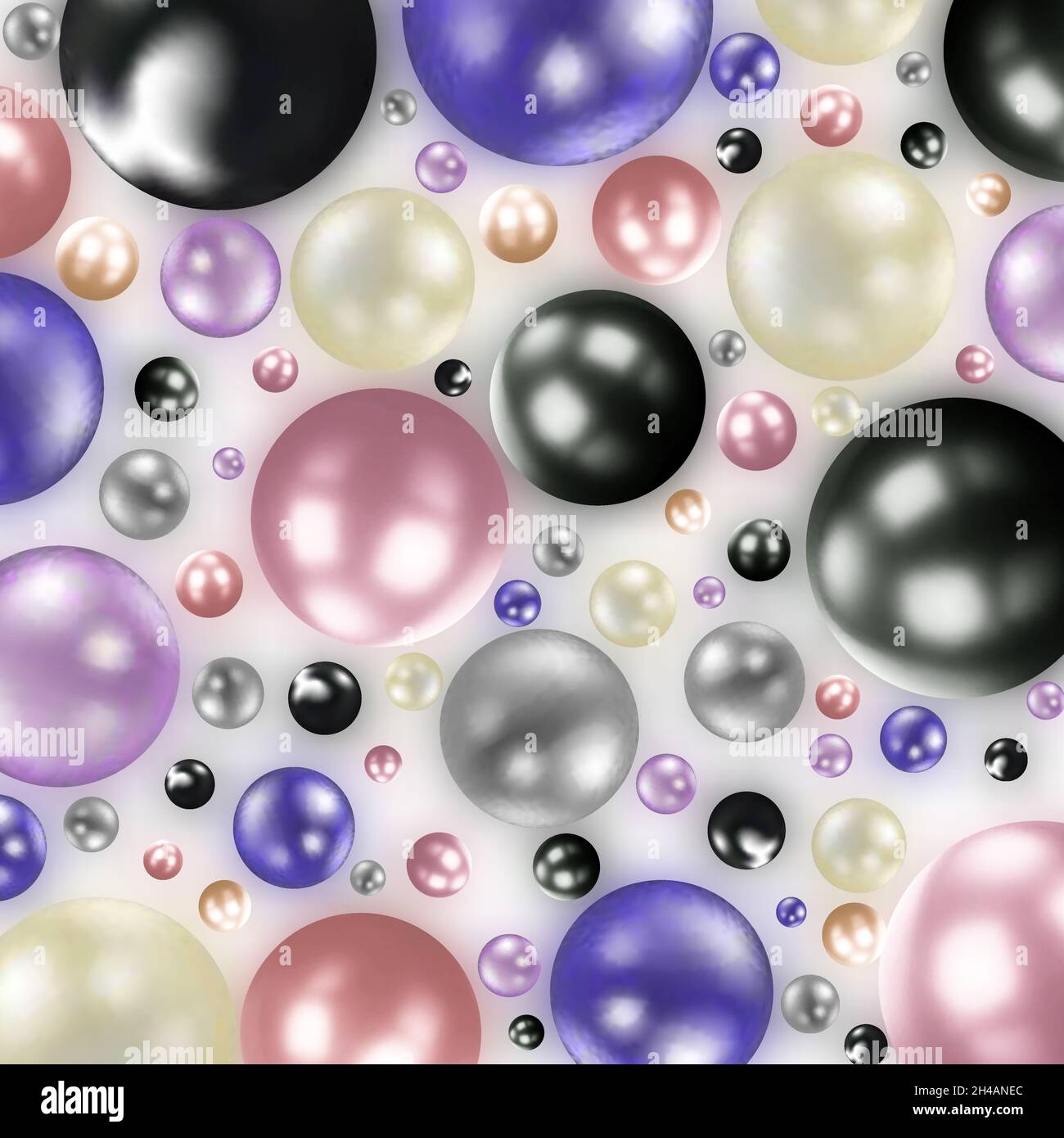Colored pearls. Abstract vector background Stock Photo - Alamy
