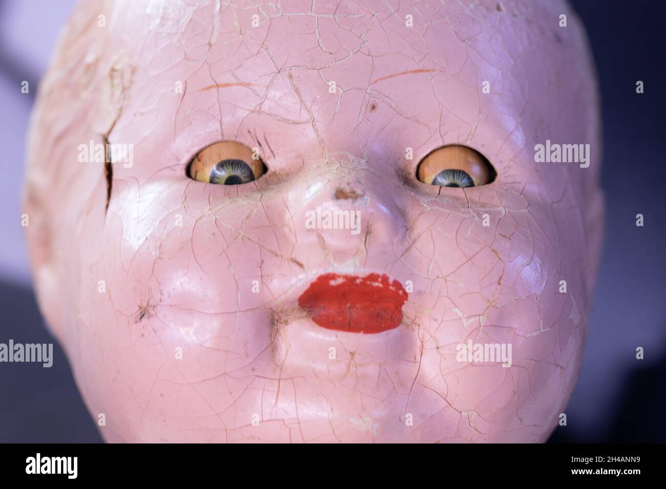 Creepy doll face close hi-res stock photography and images - Alamy