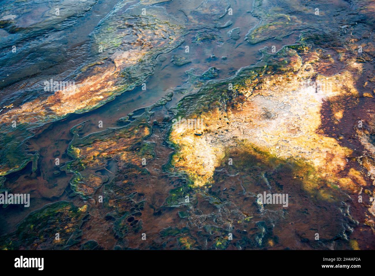 Aerial view colorful hot springs hi-res stock photography and images ...