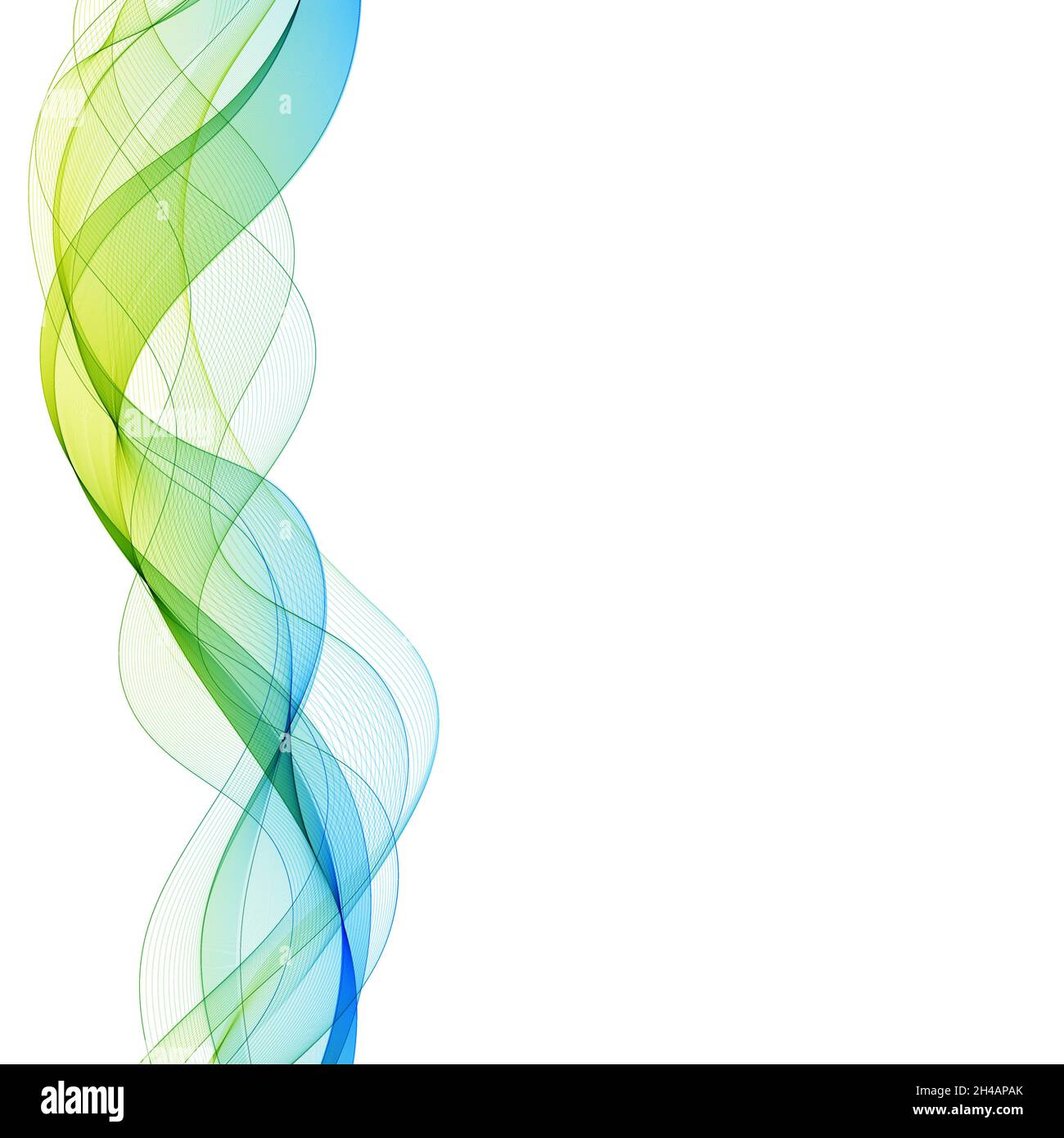 Transparent colored vector wave flow on a white background. Vector ...