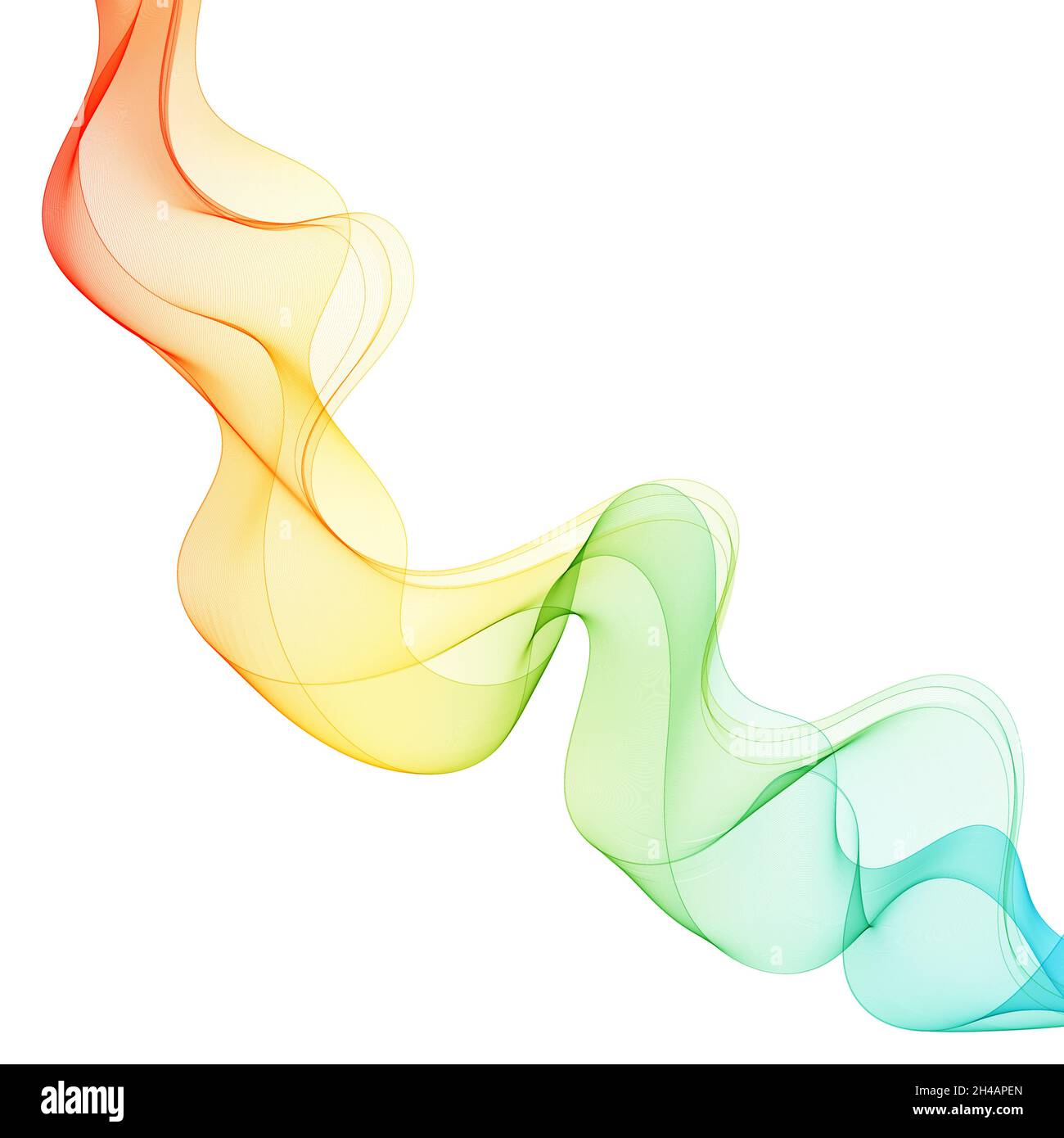 Beautiful colorful wave. Abstract curves. Design element. Background ...