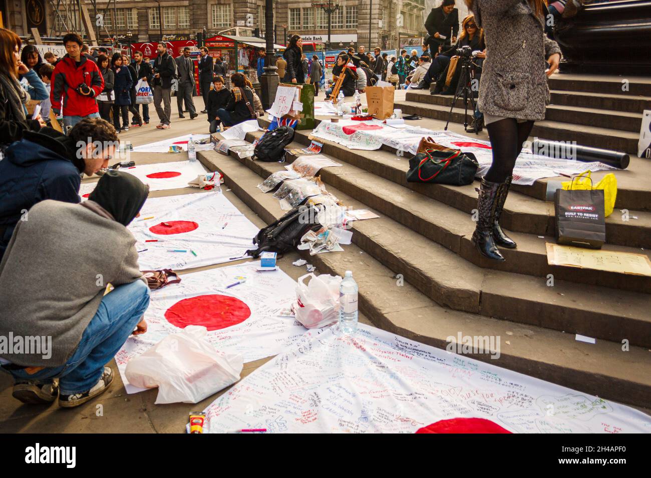 London, United Kingdom; March 15th 2011: Shows of solidarity with the ...