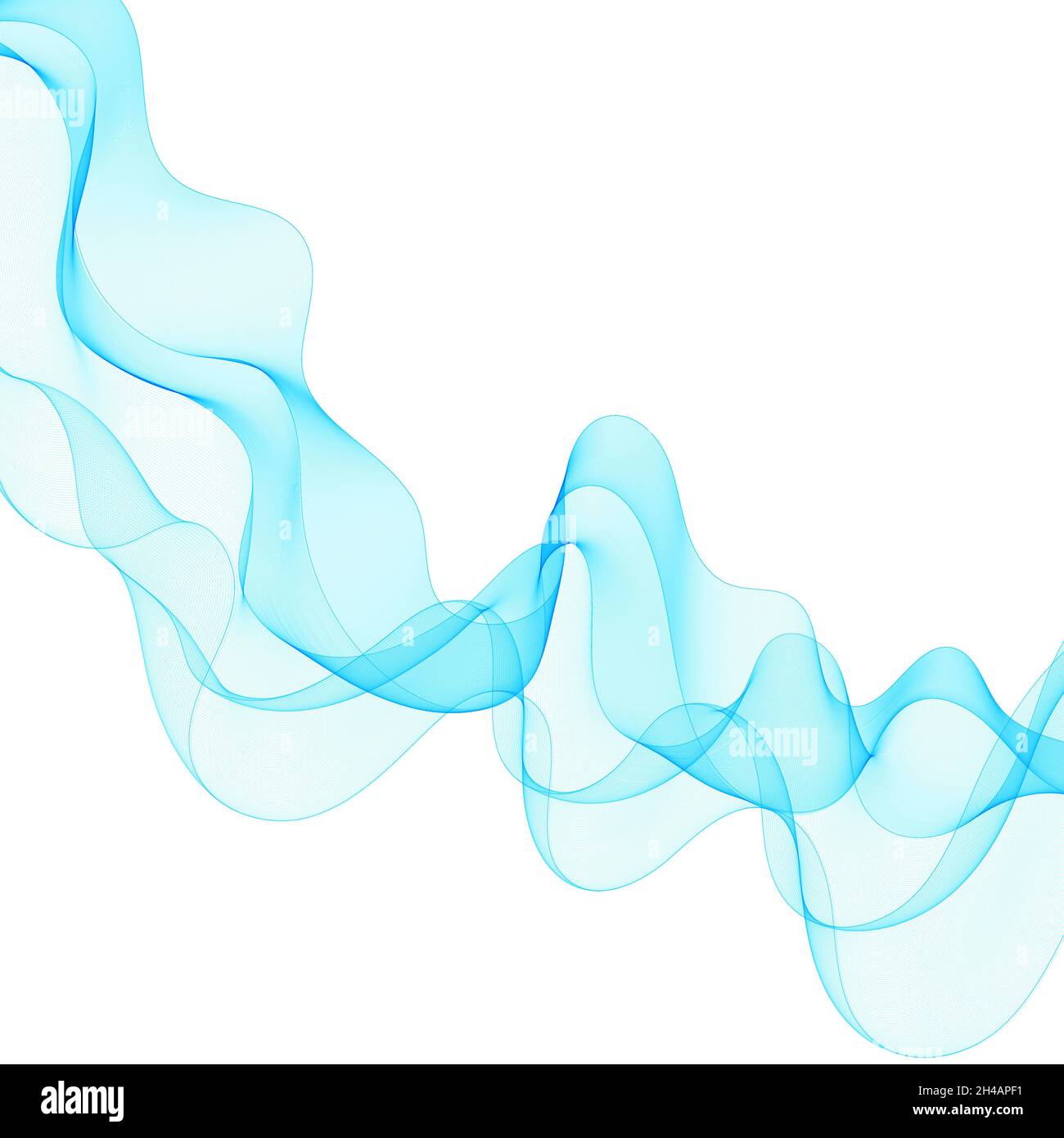 Abstract blue wave. vector design element Stock Photo - Alamy
