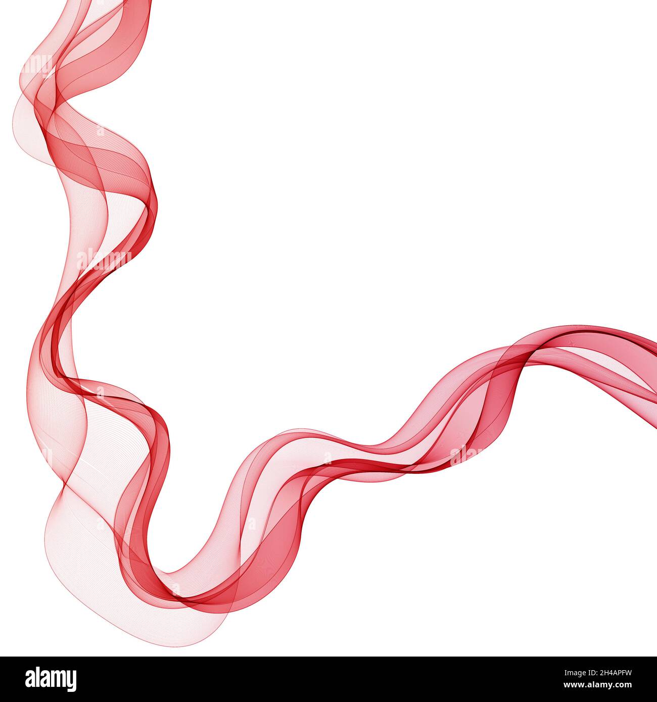 Abstract vector red wave. Design element Stock Photo - Alamy