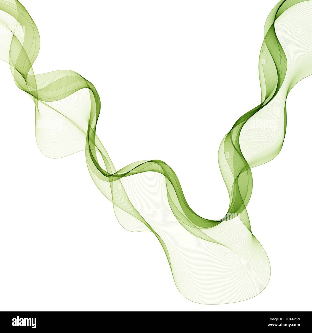 Abstract green wave. Design element Stock Photo - Alamy