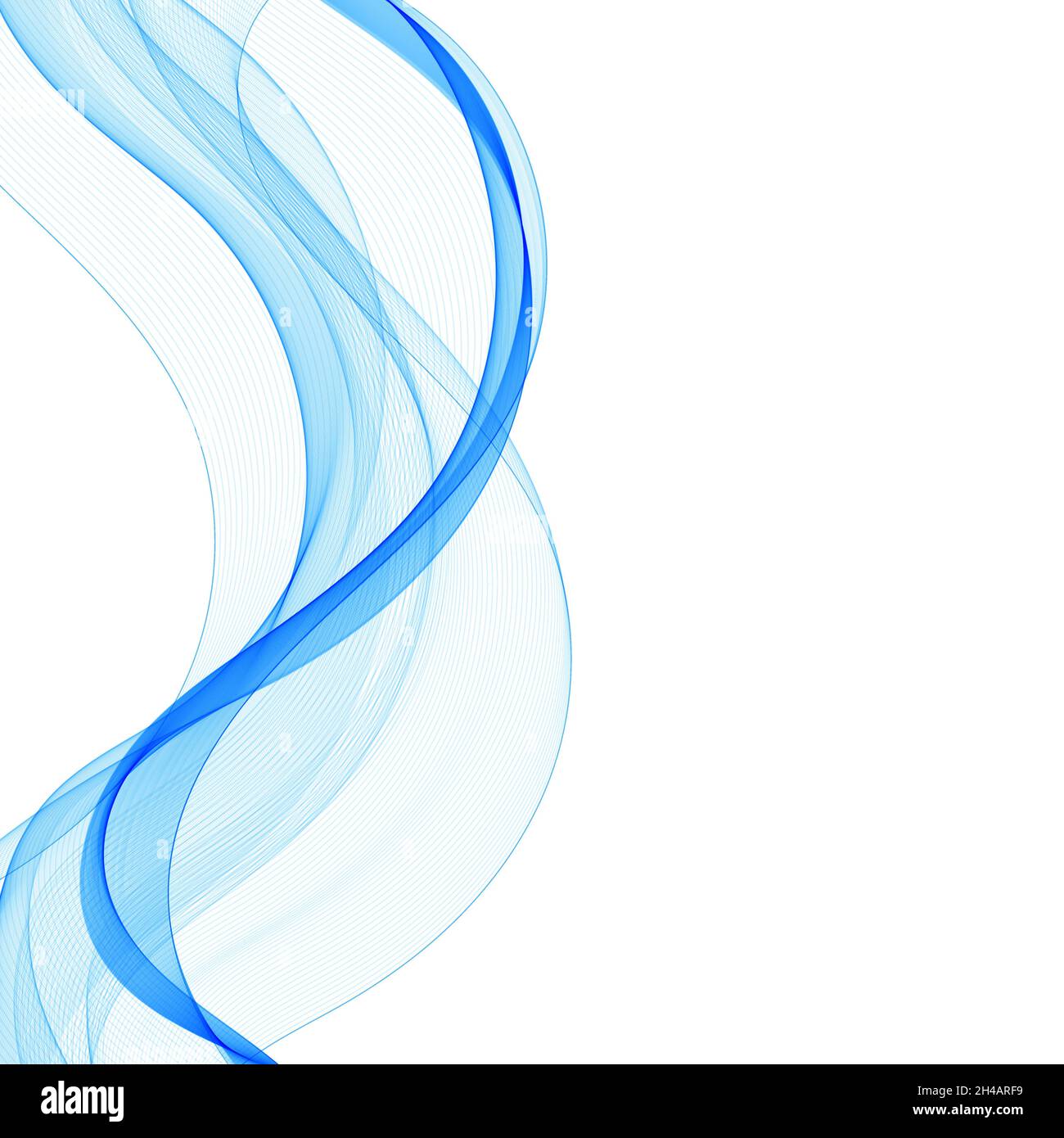 Blue abstract wave, windy background Design Stock Photo - Alamy