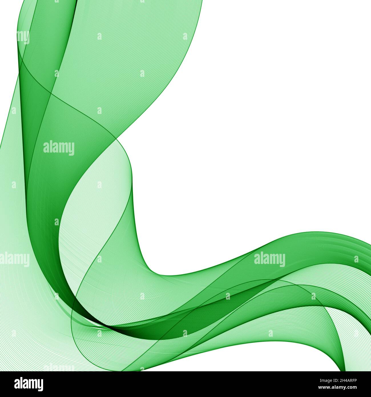 Abstract green wave. vector graphics background Stock Photo - Alamy