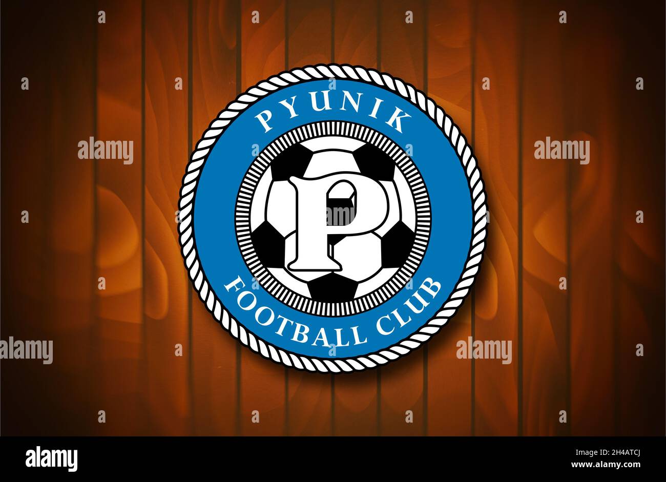 Coat of arms FC Pyunik, Kentron, football club from Armenia Stock Photo ...