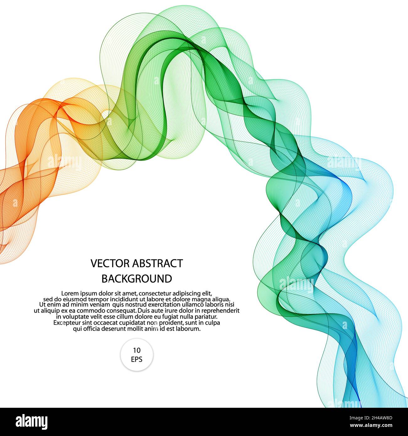 Colored wave background. Abstract vector wave. Design element Stock Photo - Alamy