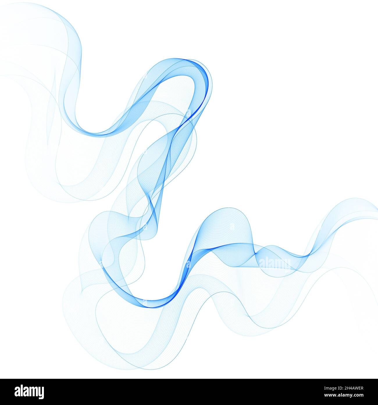 Blue modern wave. design element Stock Photo - Alamy