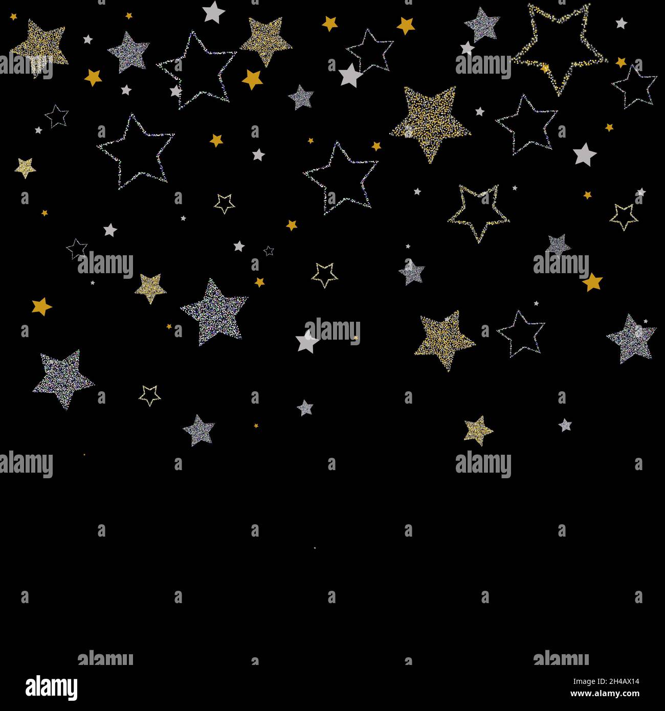 Banner bright glittering stars hi-res stock photography and images - Alamy
