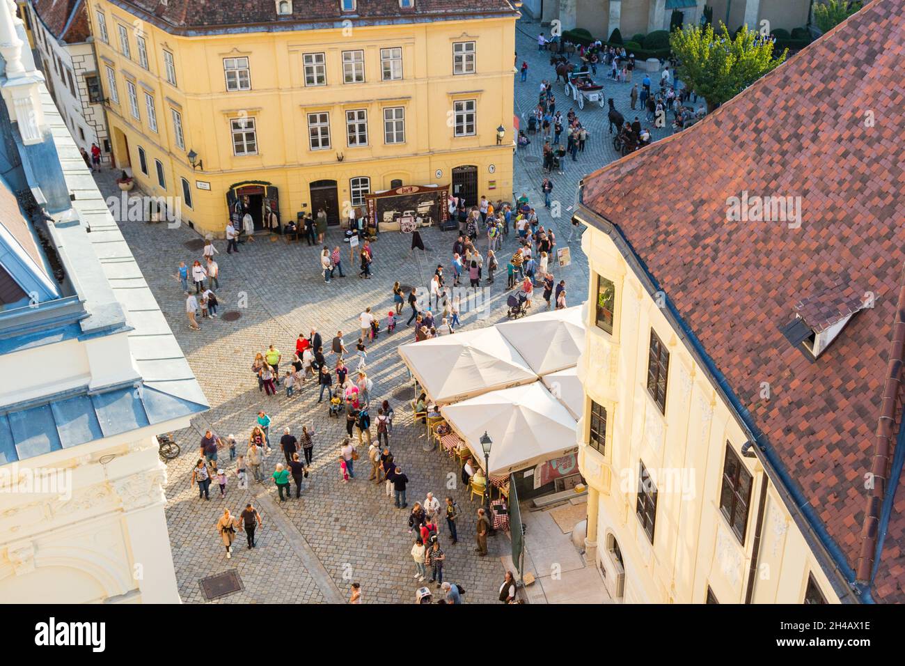 People at Kult100 event viewed from Firewatch Tower above during the ...