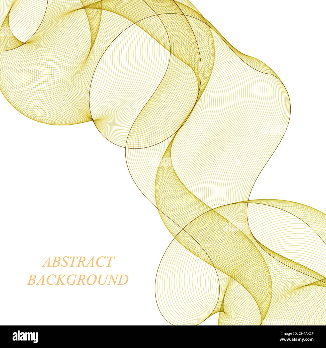 Brown wave.Decoration element. Presentation template. Layout for ...