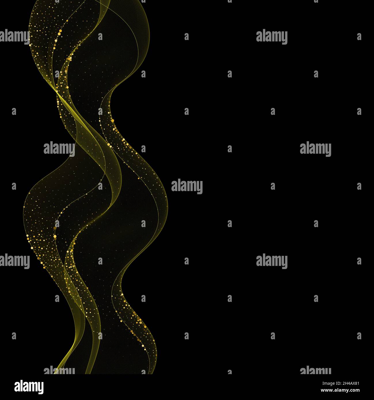 Abstract shimmering wave with grains of gold. festive background Stock ...