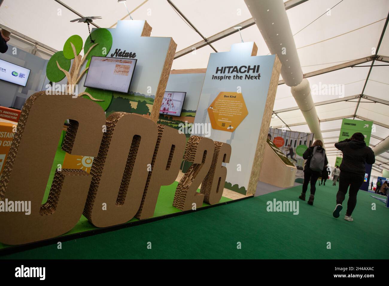 Glasgow, UK. Interior of the Green Zone of the 26th UN Climate Change ...