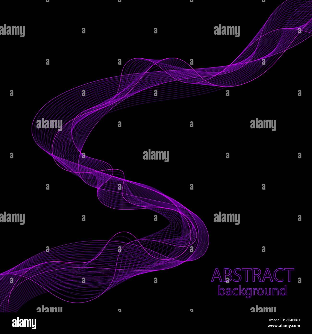 Purple neon wave. Modern design element Stock Photo - Alamy