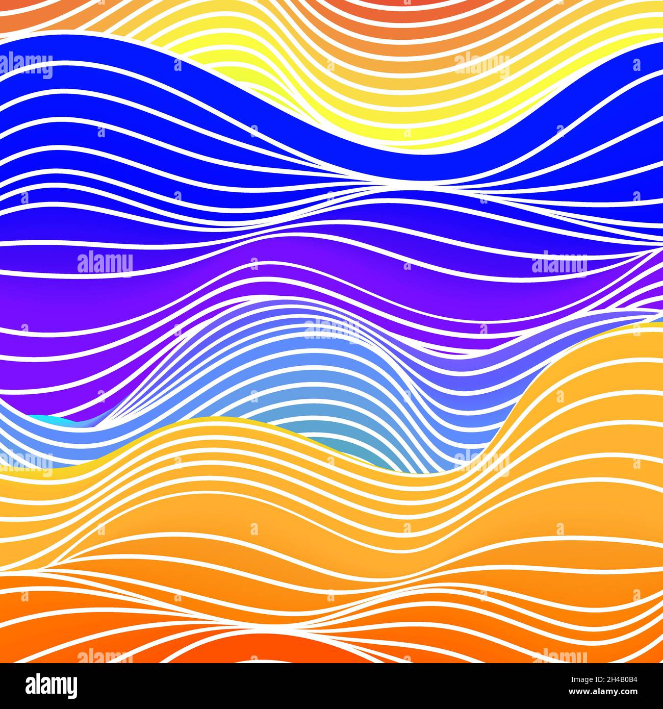 Abstract colored wave texture Stylized flowing water 3d illusion ...