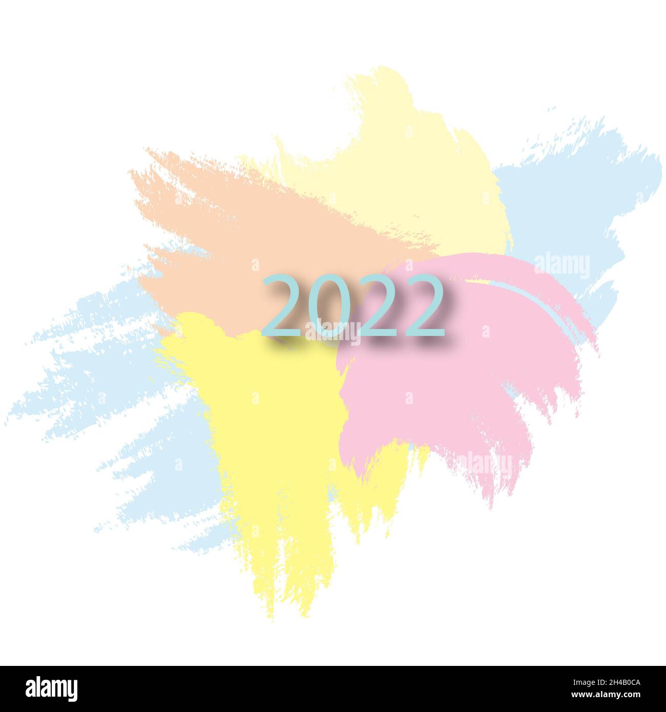 Pastel strokes. Abstract background 2022 year Stock Photo - Alamy