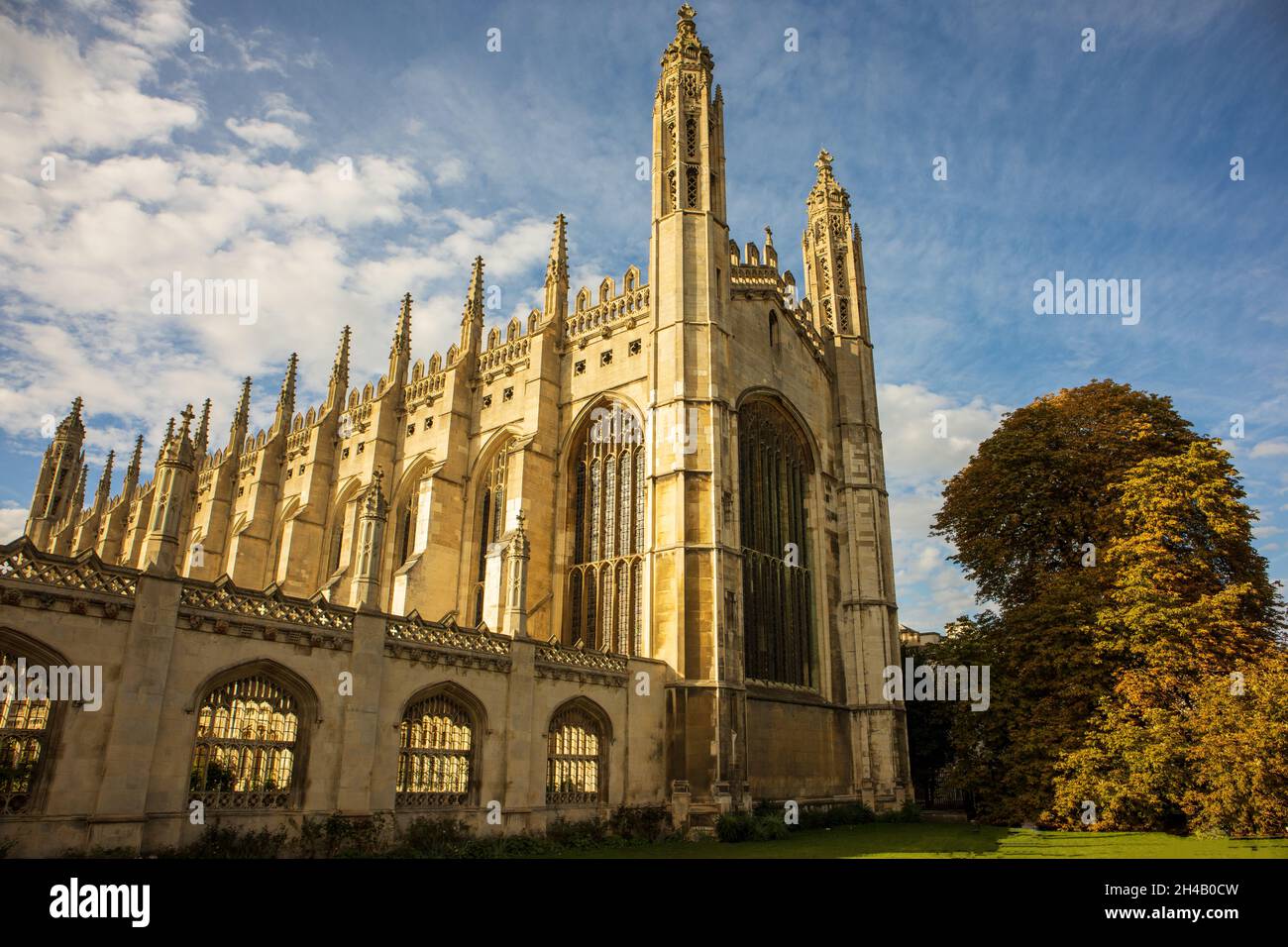 Kings College Chapel in Autumn Stock Photo - Alamy