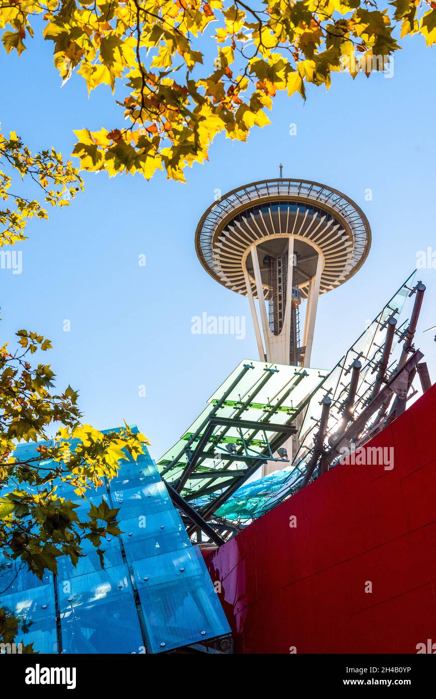 Famous Space Needle of Seattle, Washington State, USA Stock Photo - Alamy