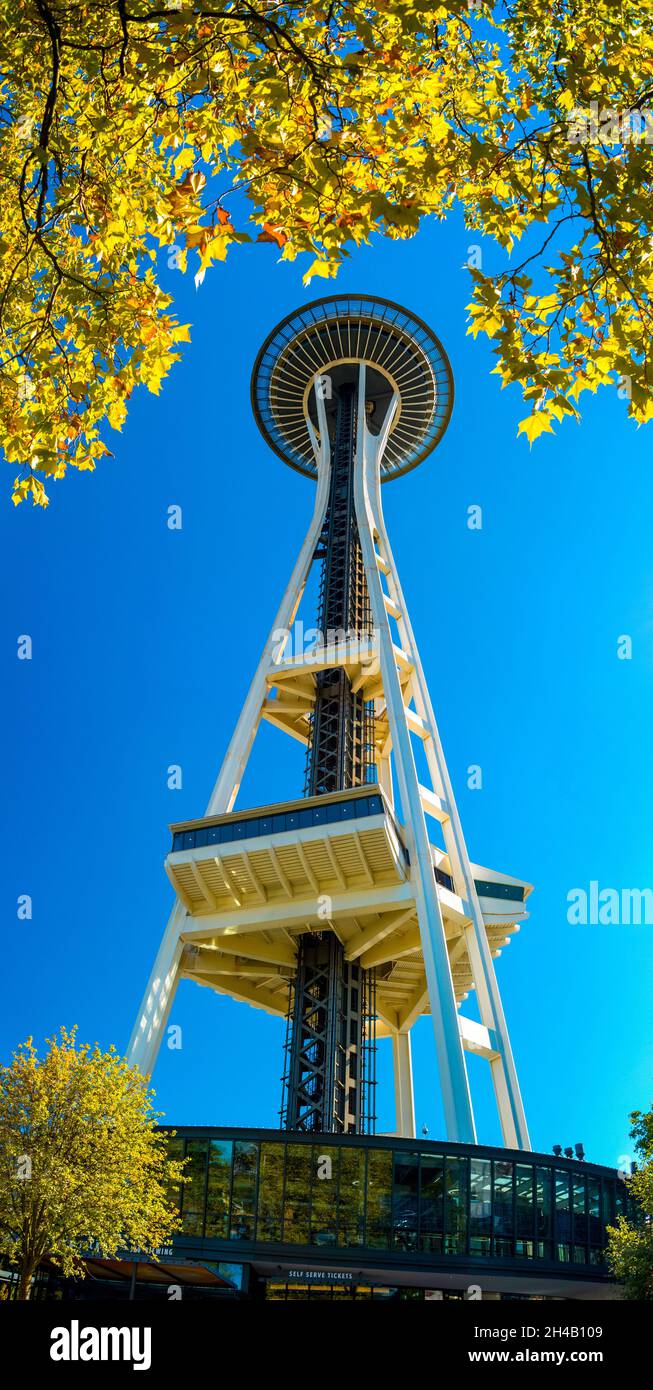 Famous Space Needle of Seattle, Washington State, USA Stock Photo - Alamy