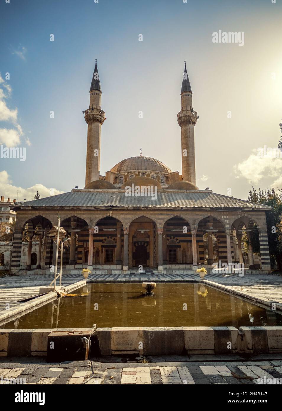 Minaret architecture mosque damascus historical hi-res stock ...