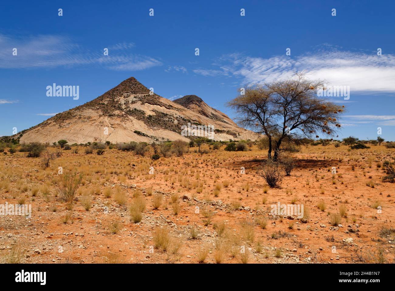 Inselberg (monadnock) southwest of Karibib (at road D1952), Karibib ...