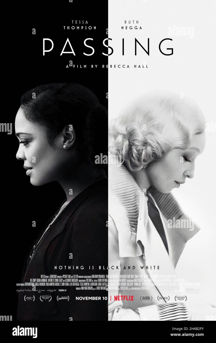 PASSING, US poster, from left: Tessa Thompson, Ruth Negga, 2021 ...