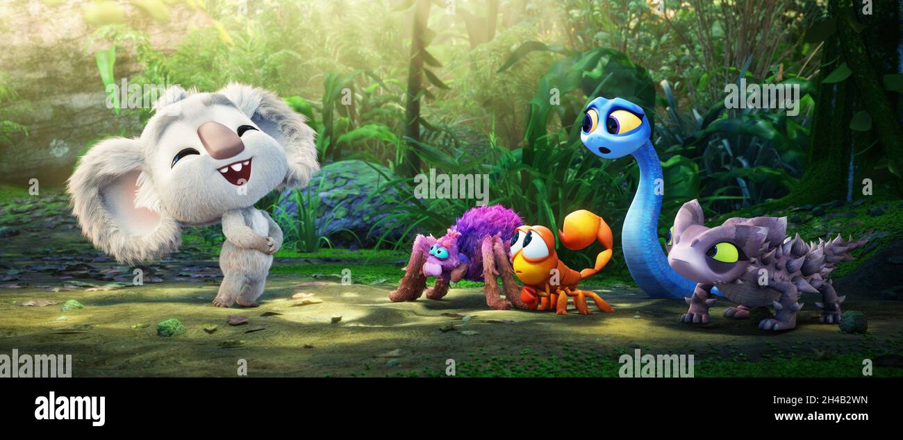 BACK TO THE OUTBACK, from left: Pretty Boy (voice: Tim Minchin), Frank ...