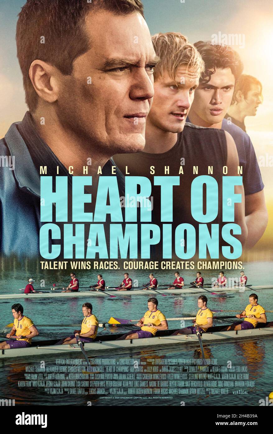 HEART OF CHAMPIONS poster, top from left: Michael Shannon, Alexander ...