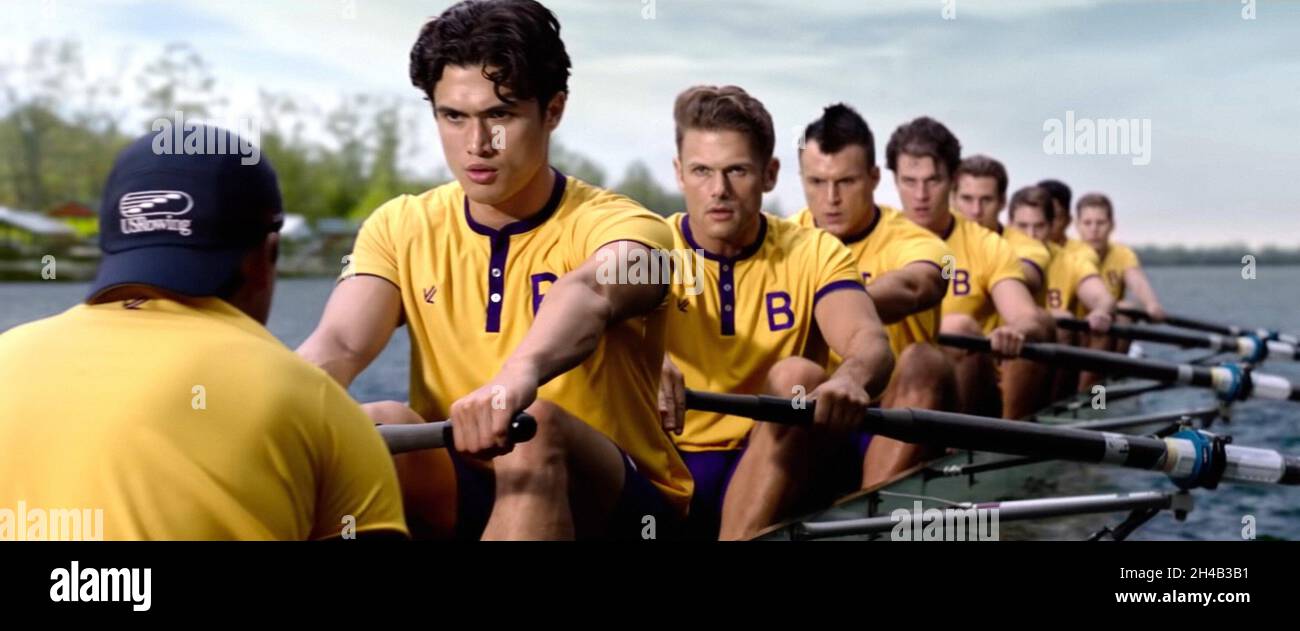 HEART OF CHAMPIONS, Charles Melton (left of center), Alexander Ludwig ...