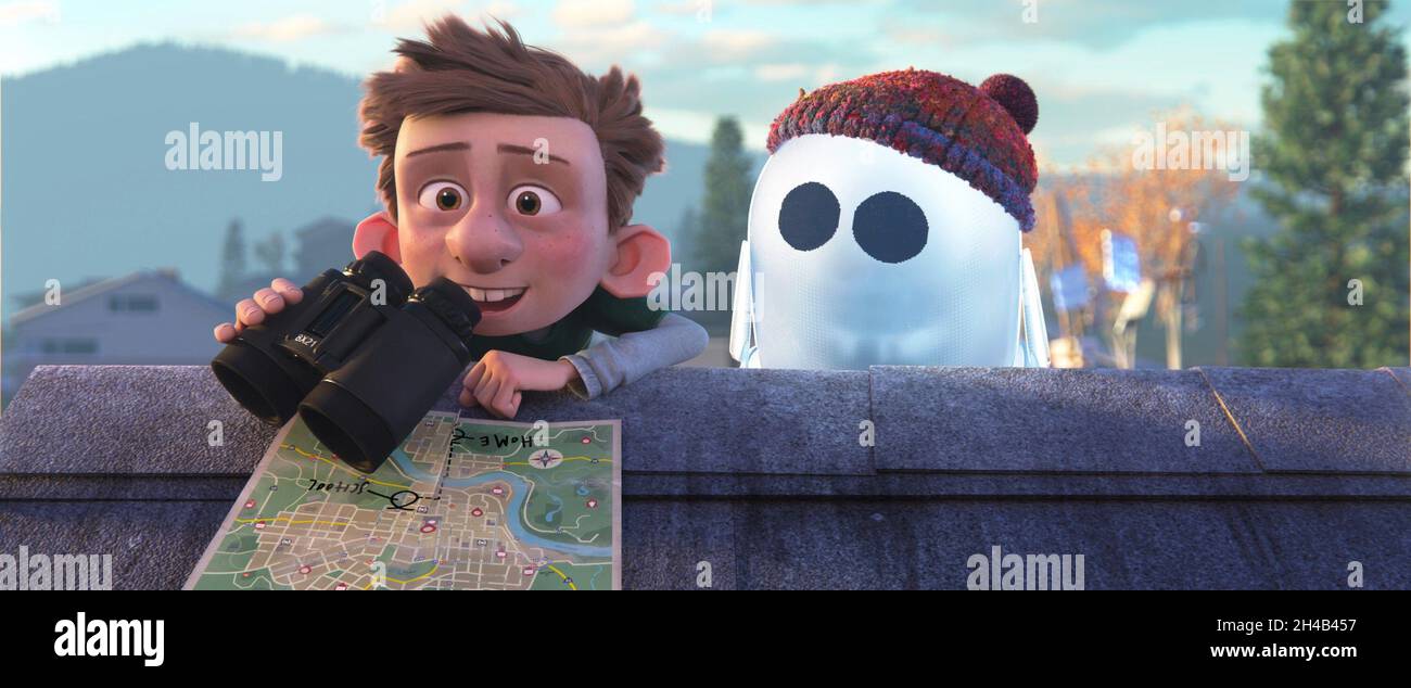 RON'S GONE WRONG, from left: (voice: Jack Dylan Grazer), Ron (voice ...