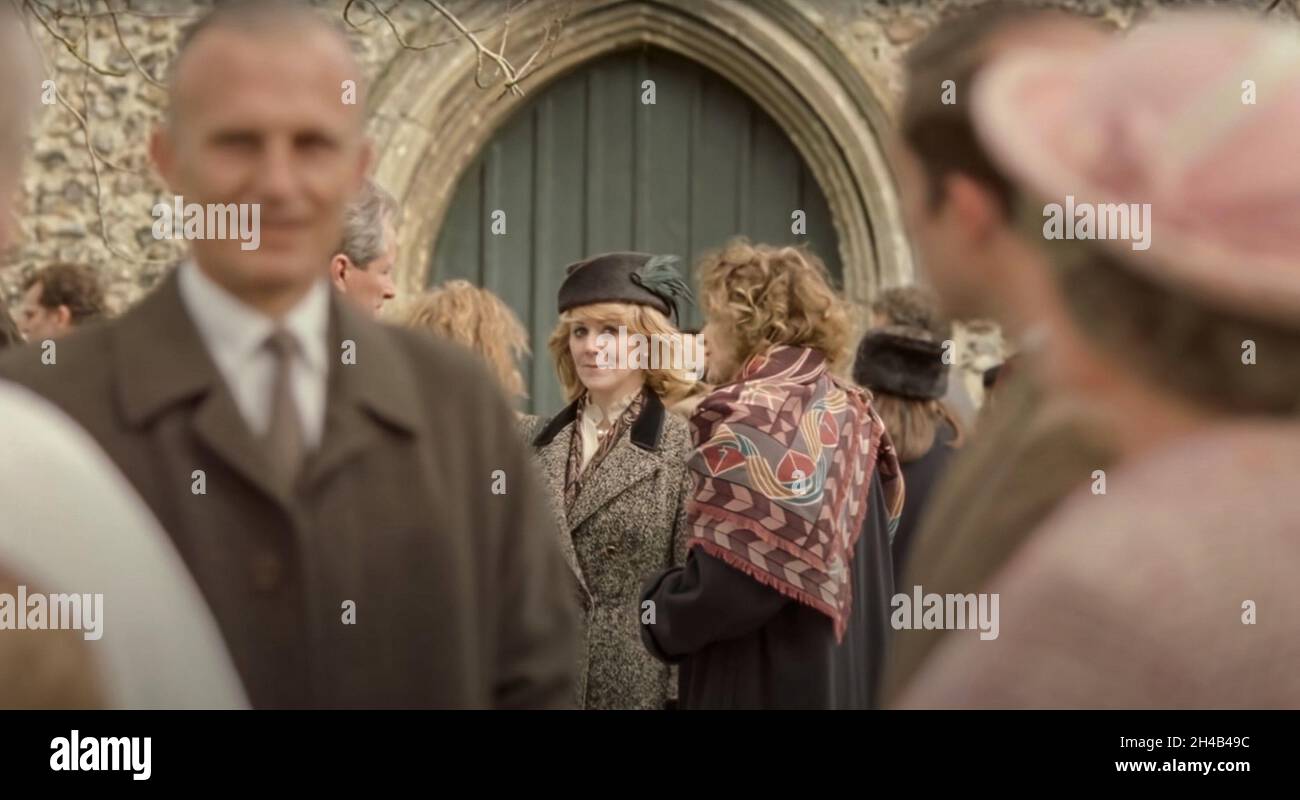 SPENCER, Emma Darwall-Smith as Camilla Parker Bowles (center), 2021 ...