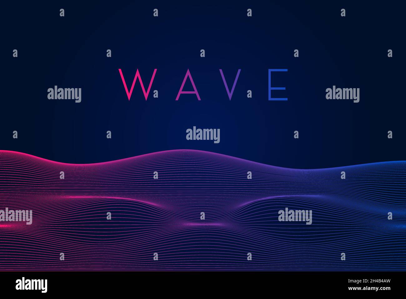 Wave line art with purple background. Vector illustration Stock Vector ...