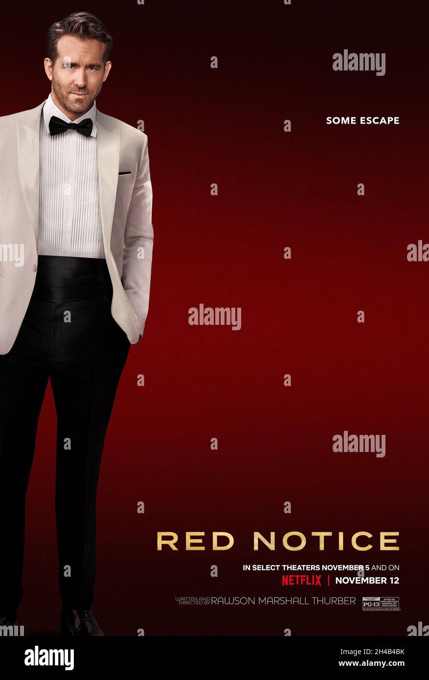 RED NOTICE, US poster, Ryan Reynolds, 2021. © Netflix / Courtesy ...