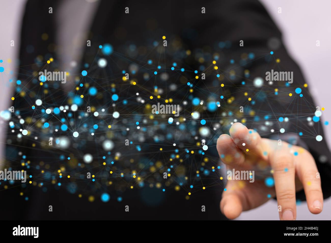 Social connection concept 3D rendering Stock Photo - Alamy