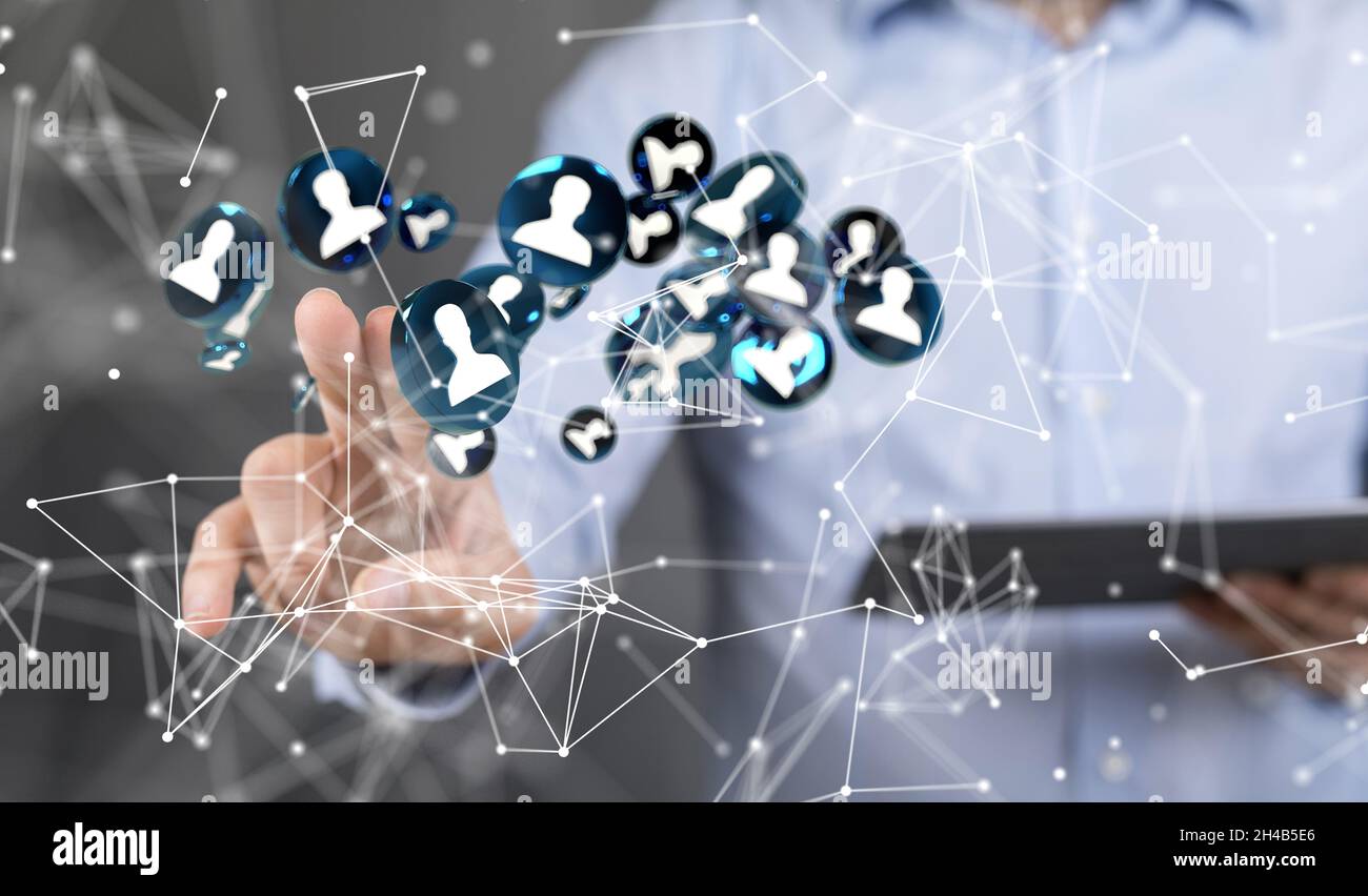 Network structure HR - Human resources management and recruitment Stock ...