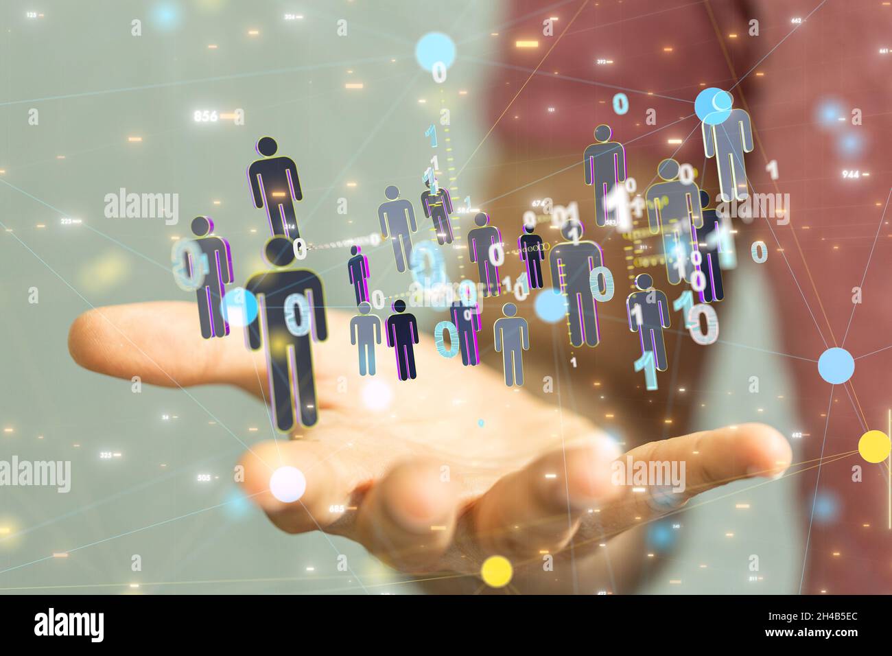 Technology group and data background Stock Photo - Alamy