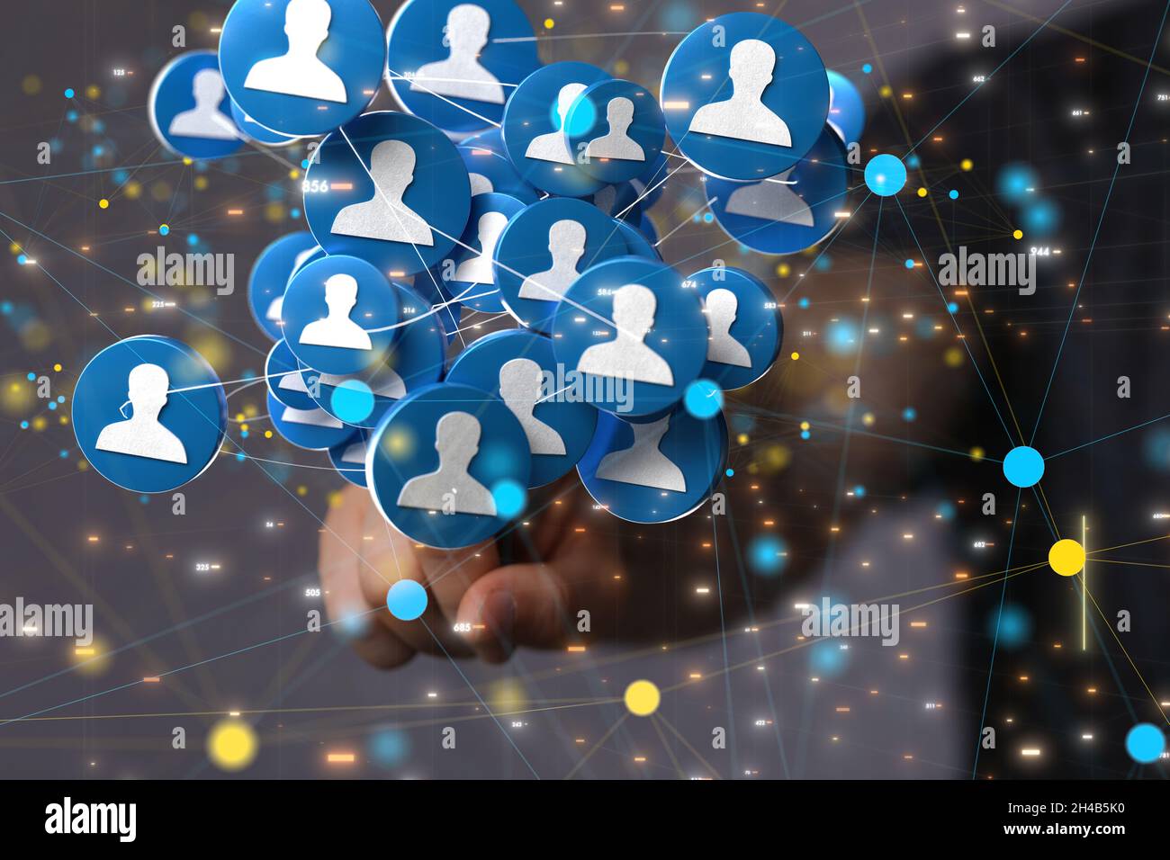 Network structure HR - Human resources management and recruitment Stock ...