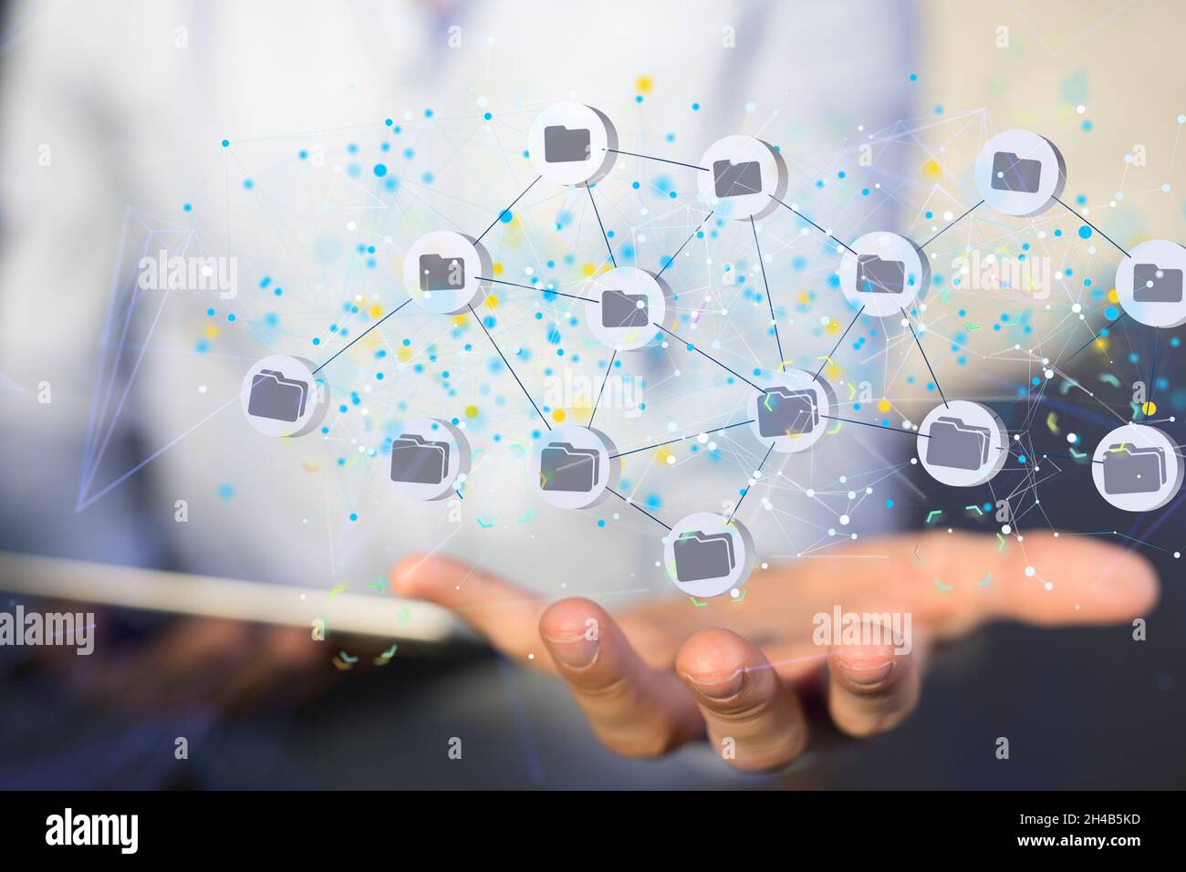 Data Internet infrastructure concept. Abstract technology background ...