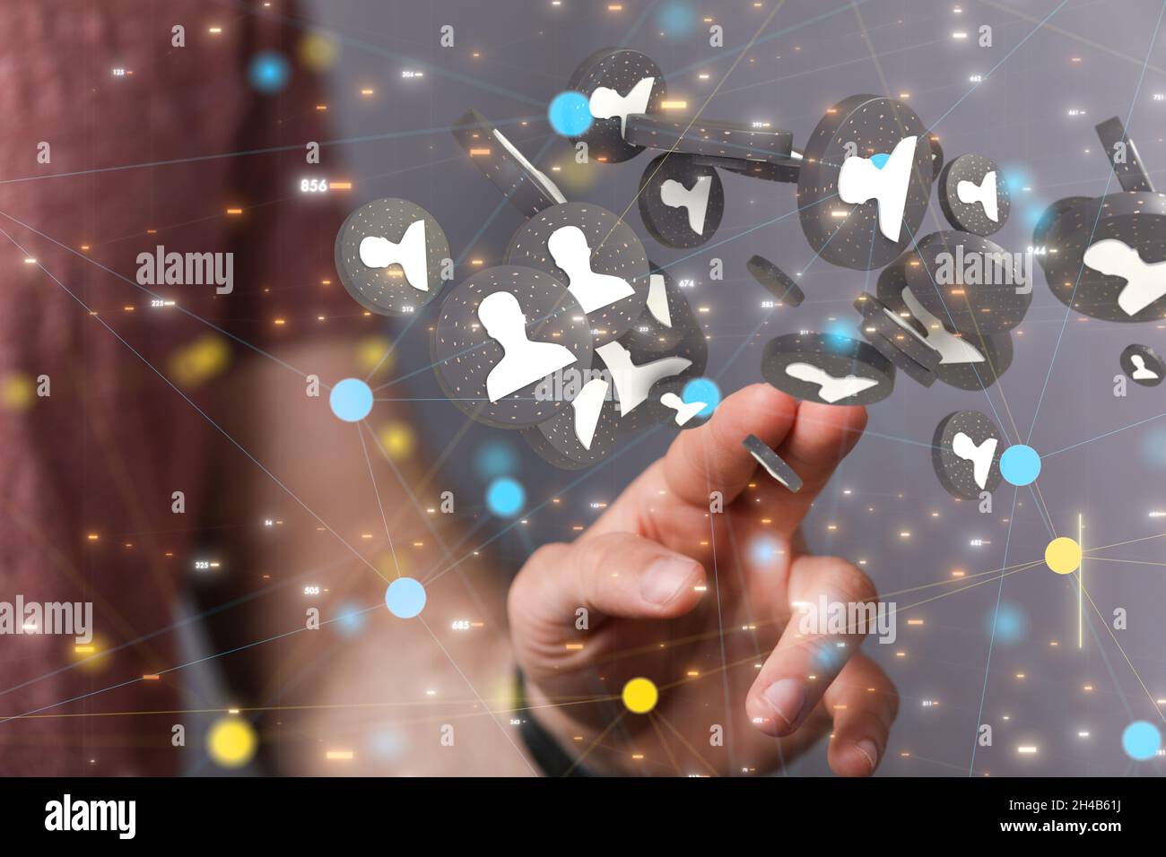 Abstract concept global communication hi-res stock photography and ...