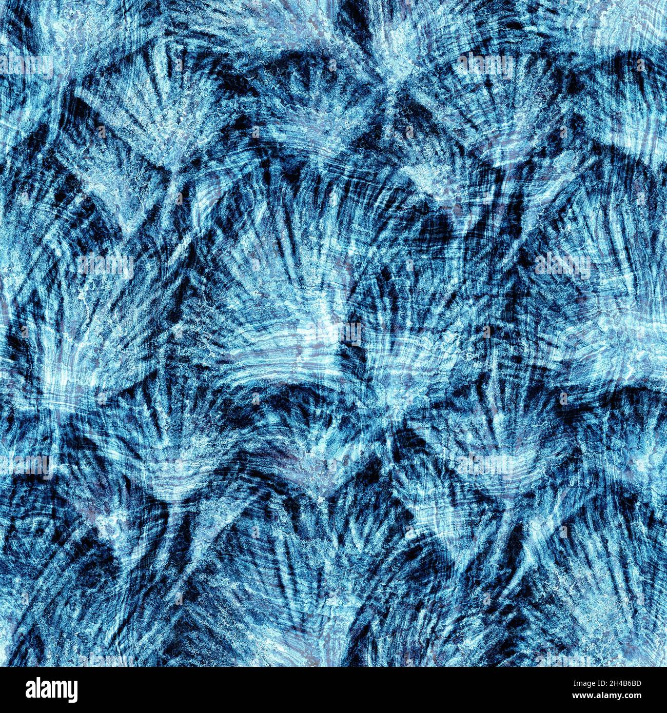 Seamless indigo block print texture on navy blue woven effect ...