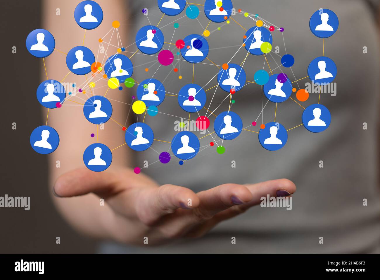 Organization chart team concept networking Stock Photo - Alamy