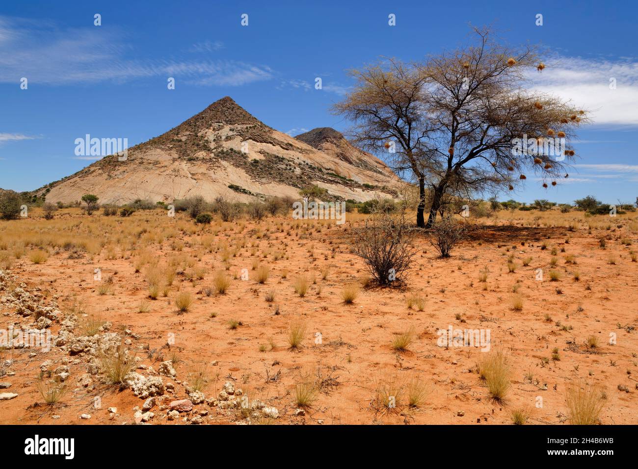 Inselberg (monadnock) southwest of Karibib (at road D1952), Karibib ...