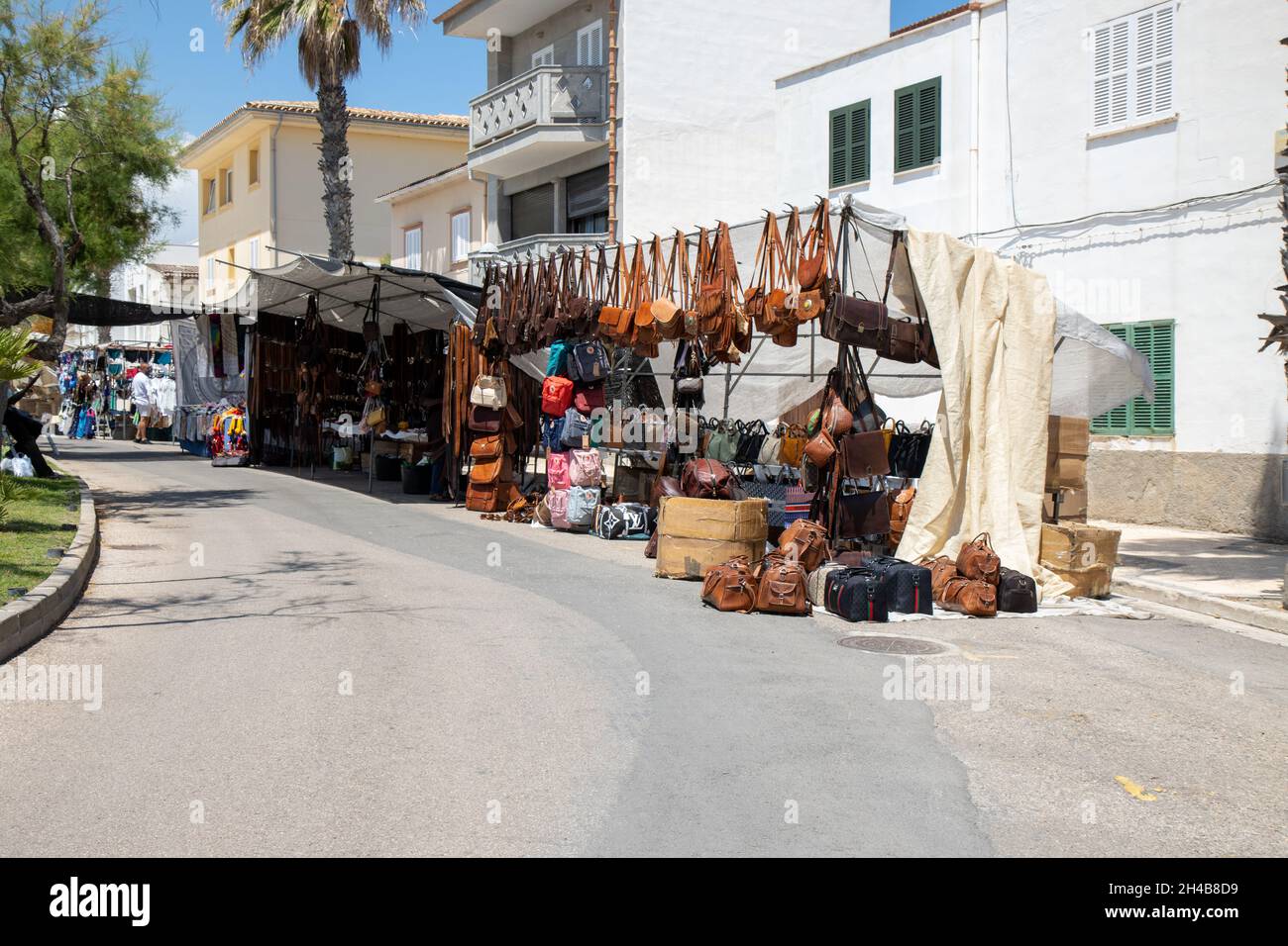 A typical Spanish street market taken on the beautiful island of ...