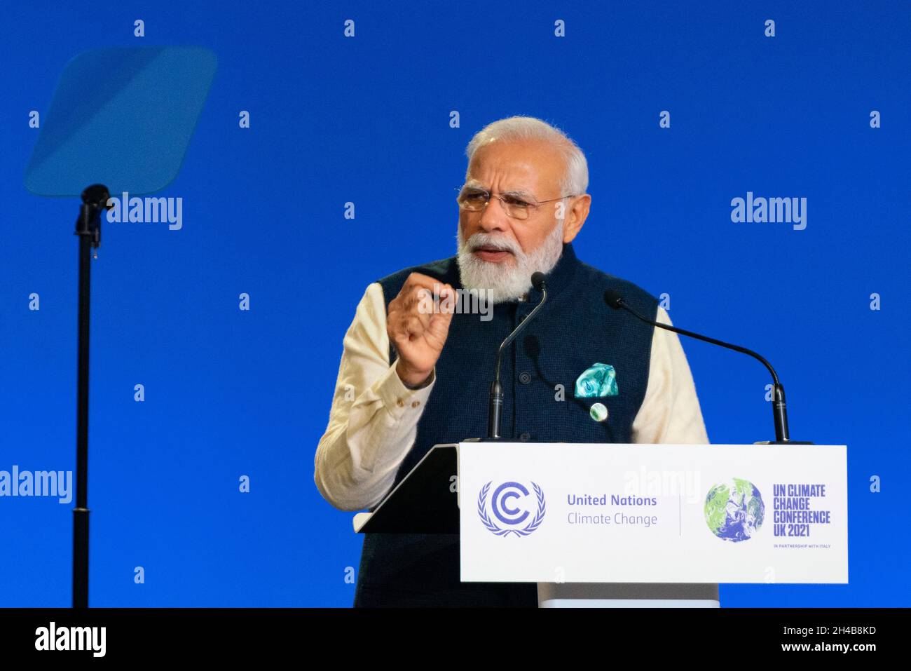 Narendra modi at cop26 hi-res stock photography and images - Alamy