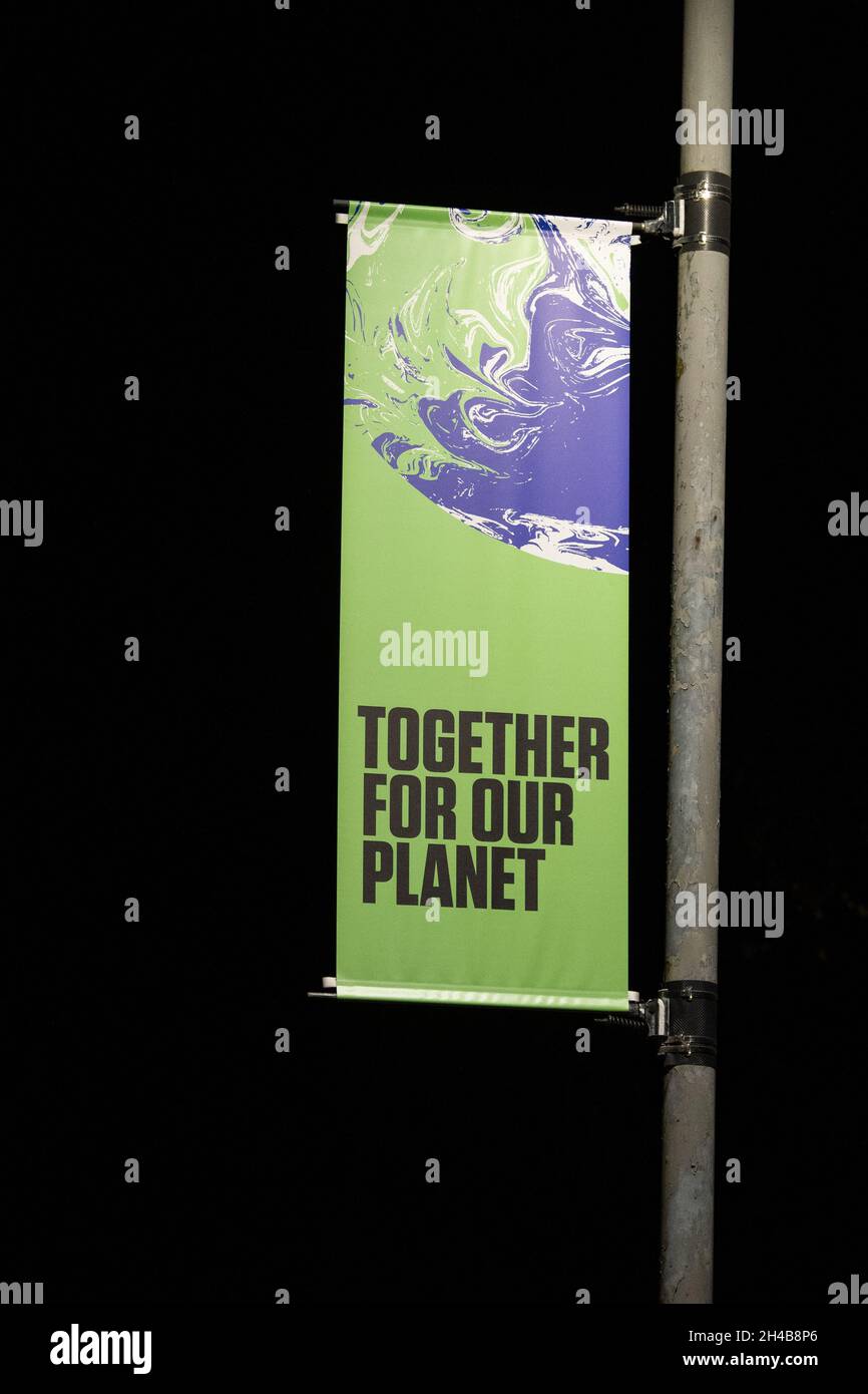 United Nations Climate Conference banner 'Together for Our Planet ...