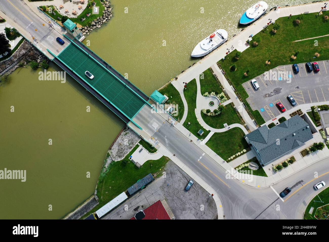 An aerial view of port stanley hi-res stock photography and images - Alamy