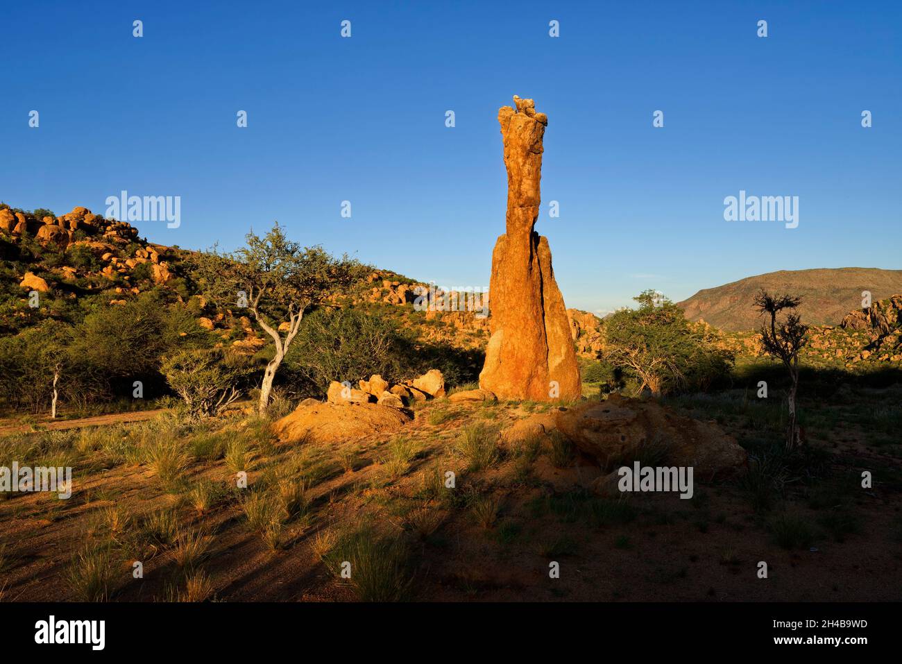 Farm Omandumba (guest farm): Granite rock needle in the Erongo ...