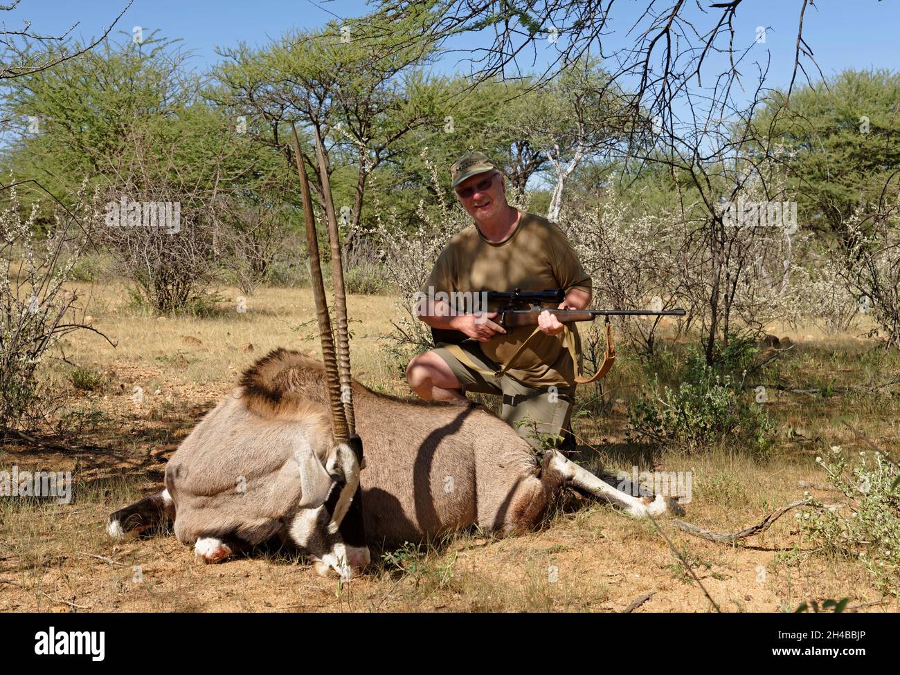 African hunter rifle hi-res stock photography and images - Alamy